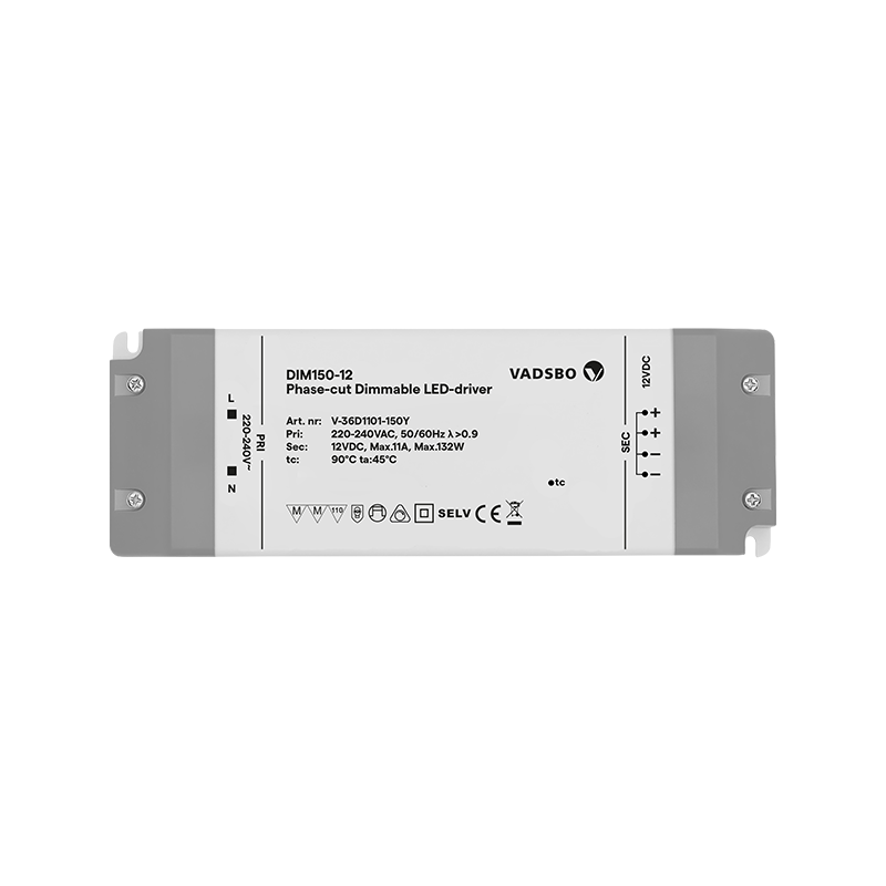 Dimmable driver 132W 12Vdc – Vadsbo (EN)